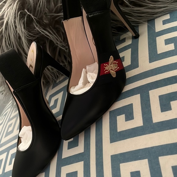 Gucci | Shoes | Gucci Logo Heels | Poshmark
